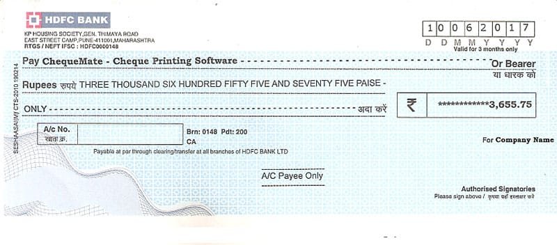 Best Cheque Printing Software ChequeMate RichTech IT